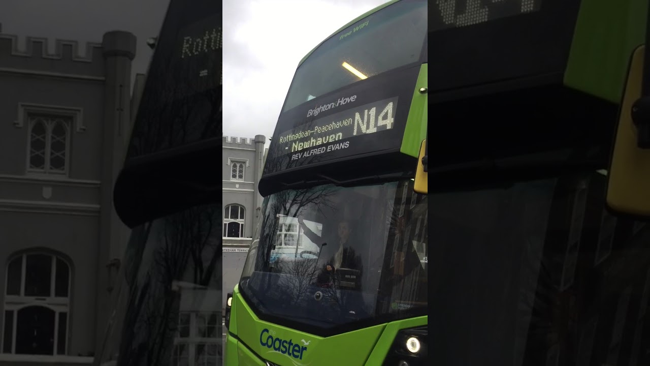 Brighton And Hove Coaster Bus With Destination “N14 Rottingdean ...