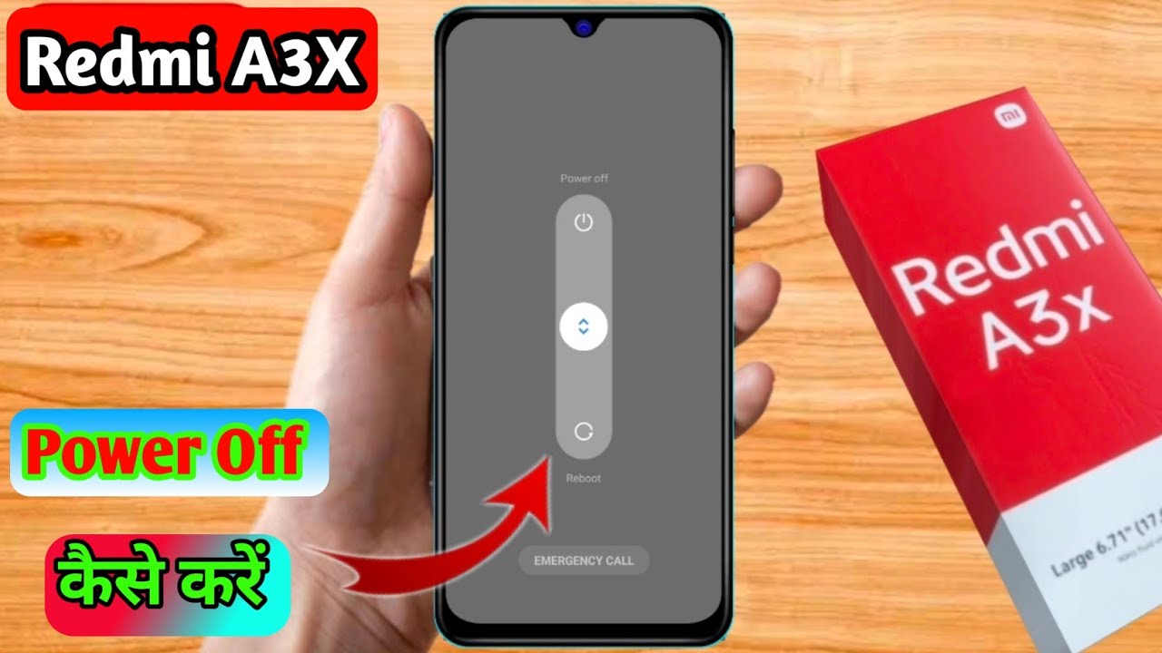 how to power off redmi a3x, redmi a3x power off kaise kare - YouTube