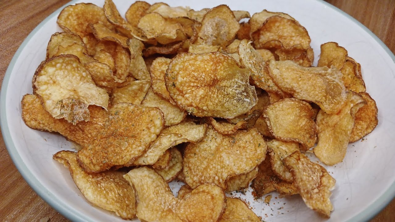 Crispy Instant Potato Chips Recipe | Homemade Masala Aloo Chips | Easy ...