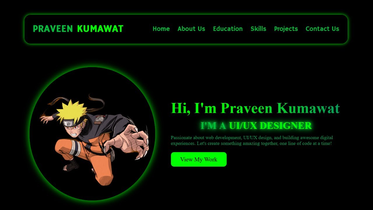 Build a FUTURISTIC Portfolio Website | 3D Parallax & AI Integration ...