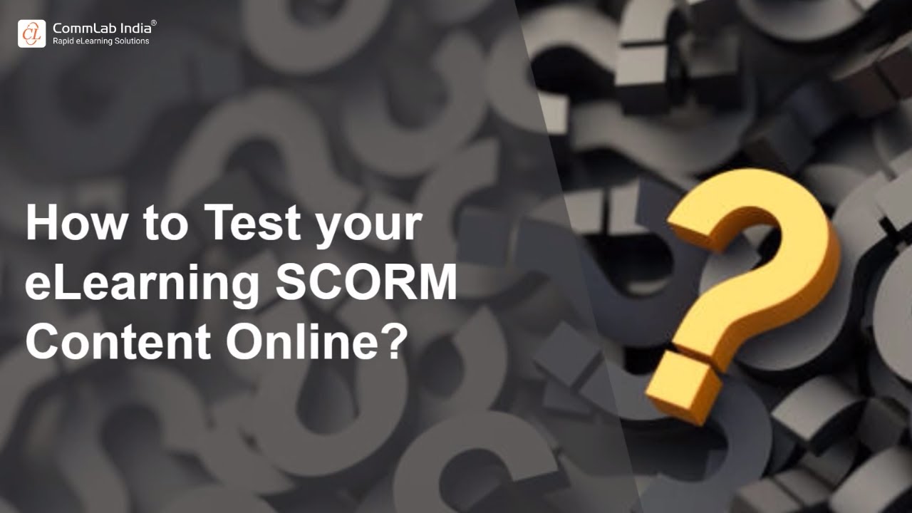 How to Test Your eLearning SCORM Content Online - YouTube