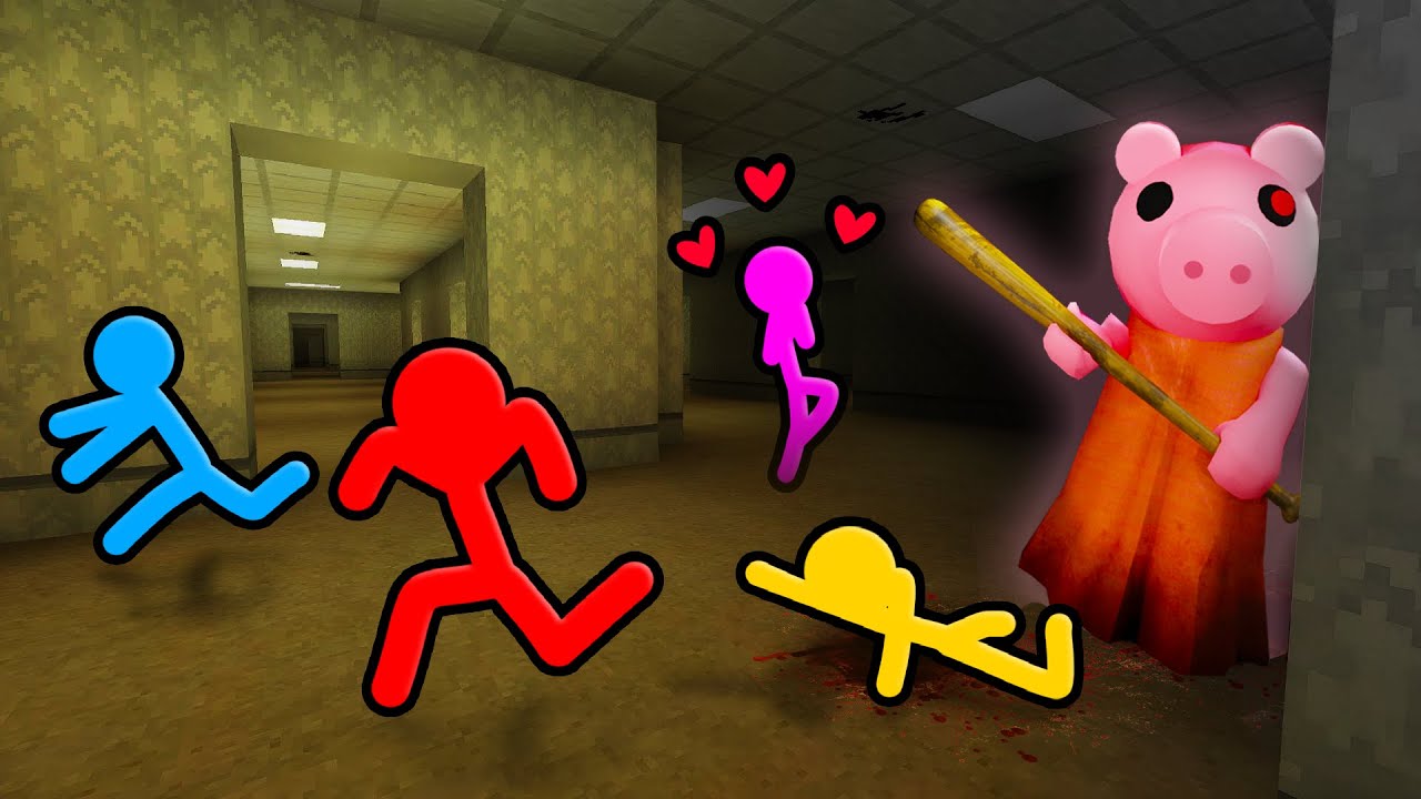 Stickman VS Minecraft: Piggy Horror Survival - AVM Shorts Animation ...