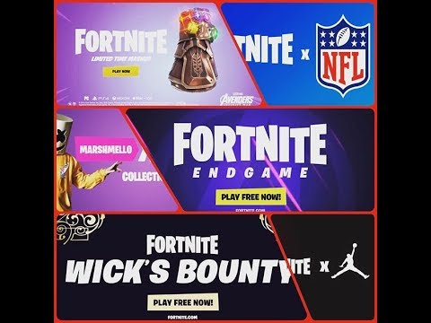 All Fortnite Collaborations | 2017 – 2019 | Fortnite Battle Royale ...