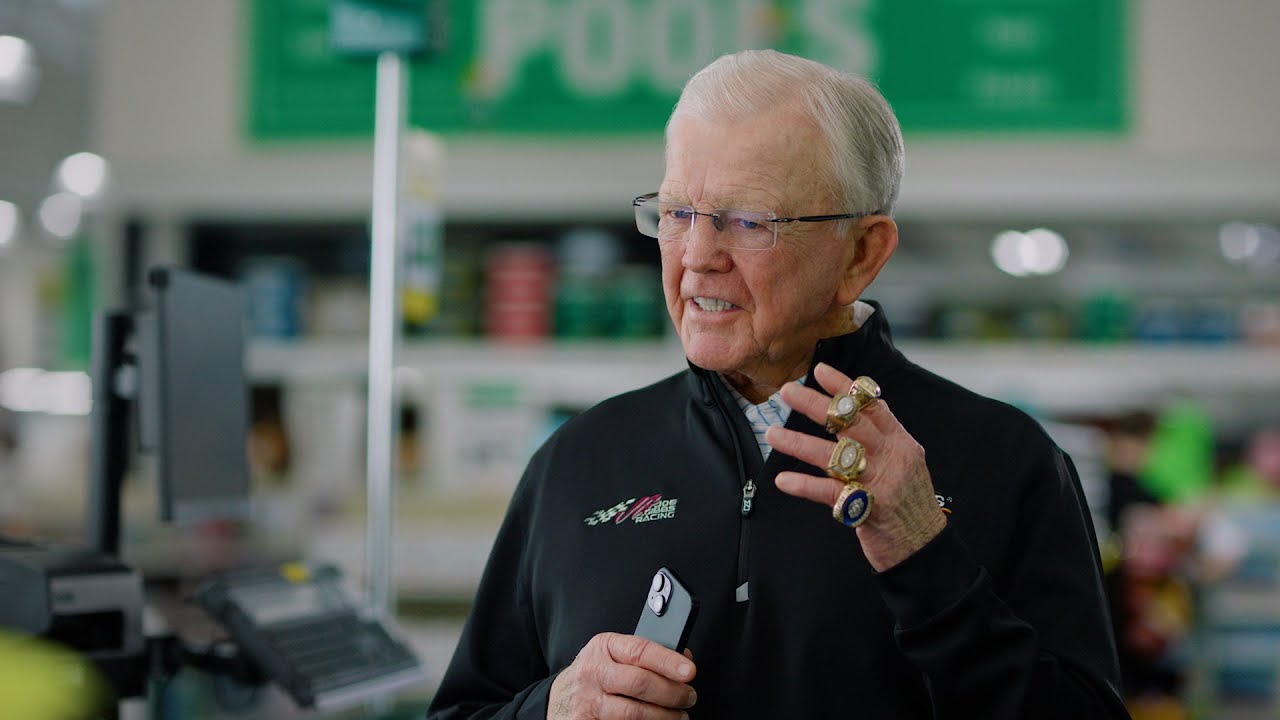 Coach Gibbs and Brandon Jones are Ready to Celebrate! | Menards - YouTube