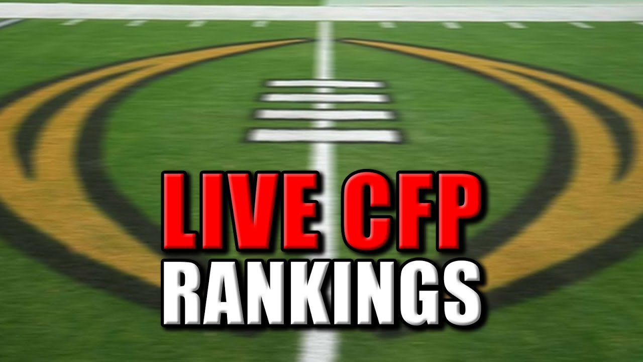 LIVE CFP RANKINGS REVEAL - YouTube