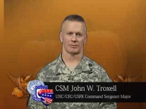 CSM Troxell Thanksgiving Message - YouTube