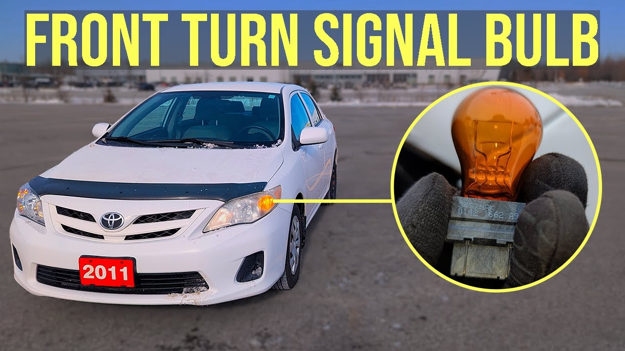 How to Replace Front Turn Signal Bulb - Toyota Corolla (2009-2013 ...