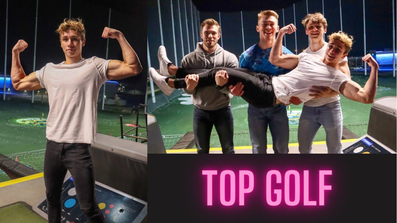TOP GOLF With The Squad | Bodybuilder's Try Top Golf - YouTube