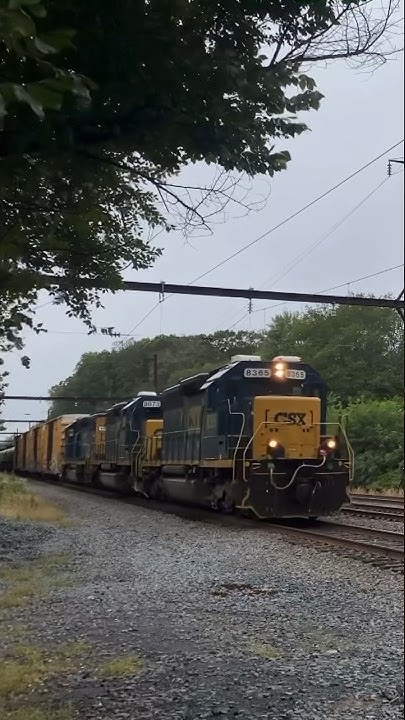 CSX U042 with 3 SD40-2’S on the CSX Trenton Sub - YouTube