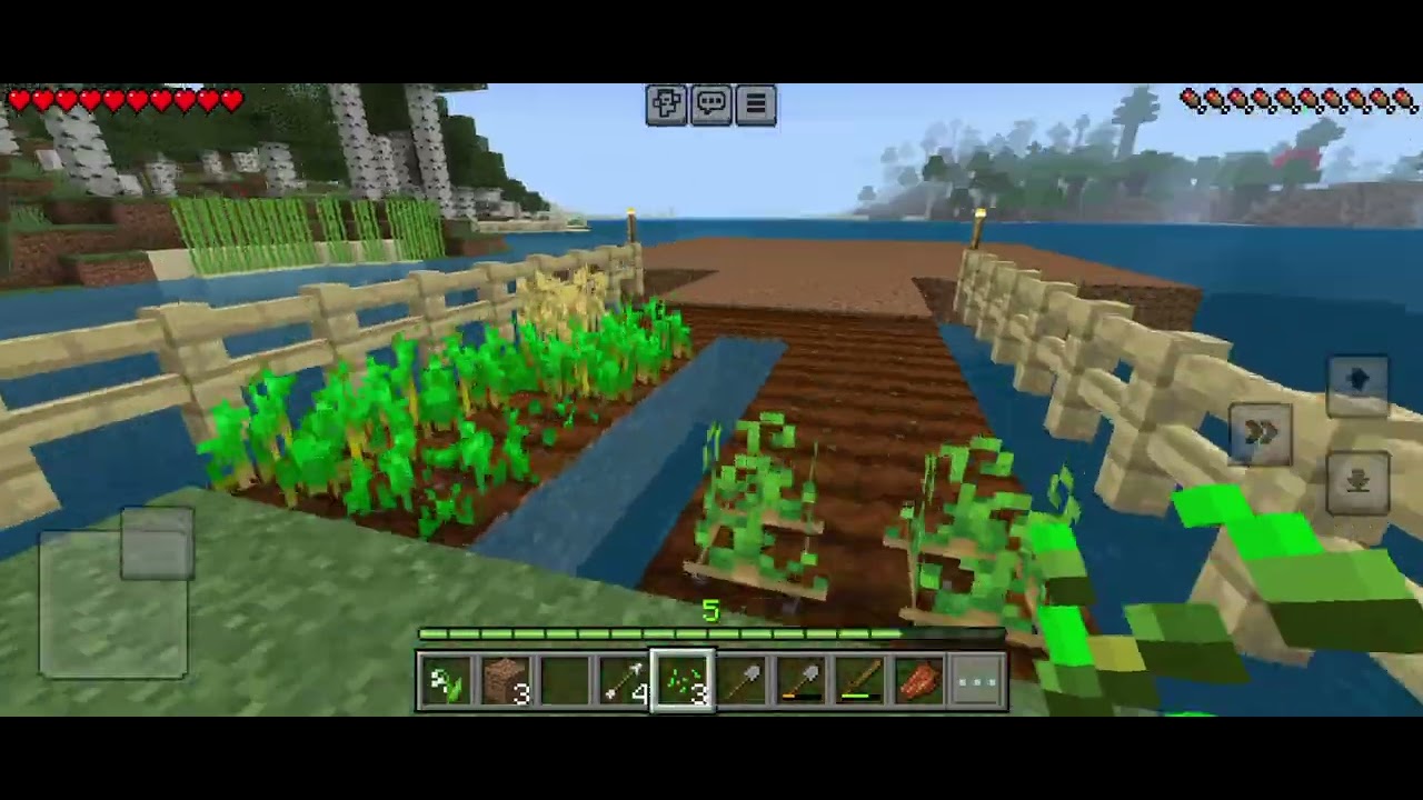 Making a Big Vegetable Farm For surviving. |Minecraft| Episode - 7 ...
