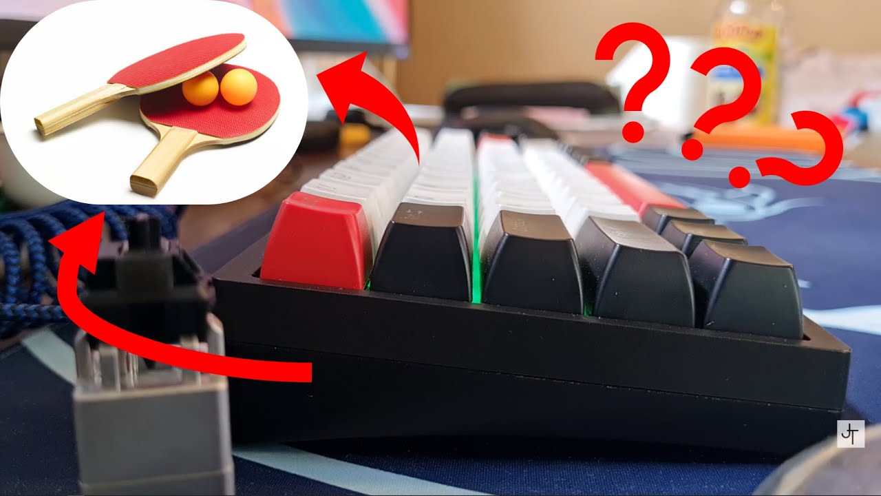 this keyboard sounds like a ping pong ball - YouTube