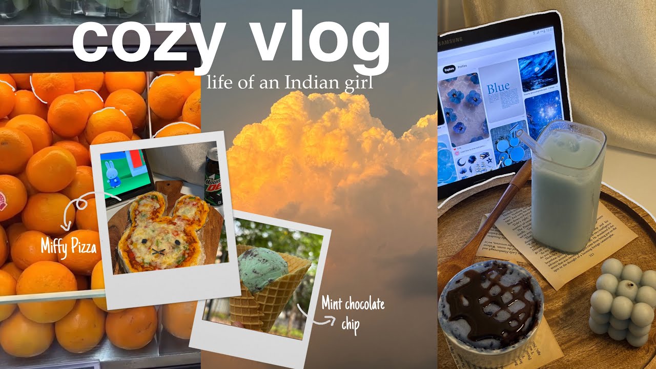Indian girl vlog 🎀 Miffy pizza, grocery shopping, rainy days | Indian ...