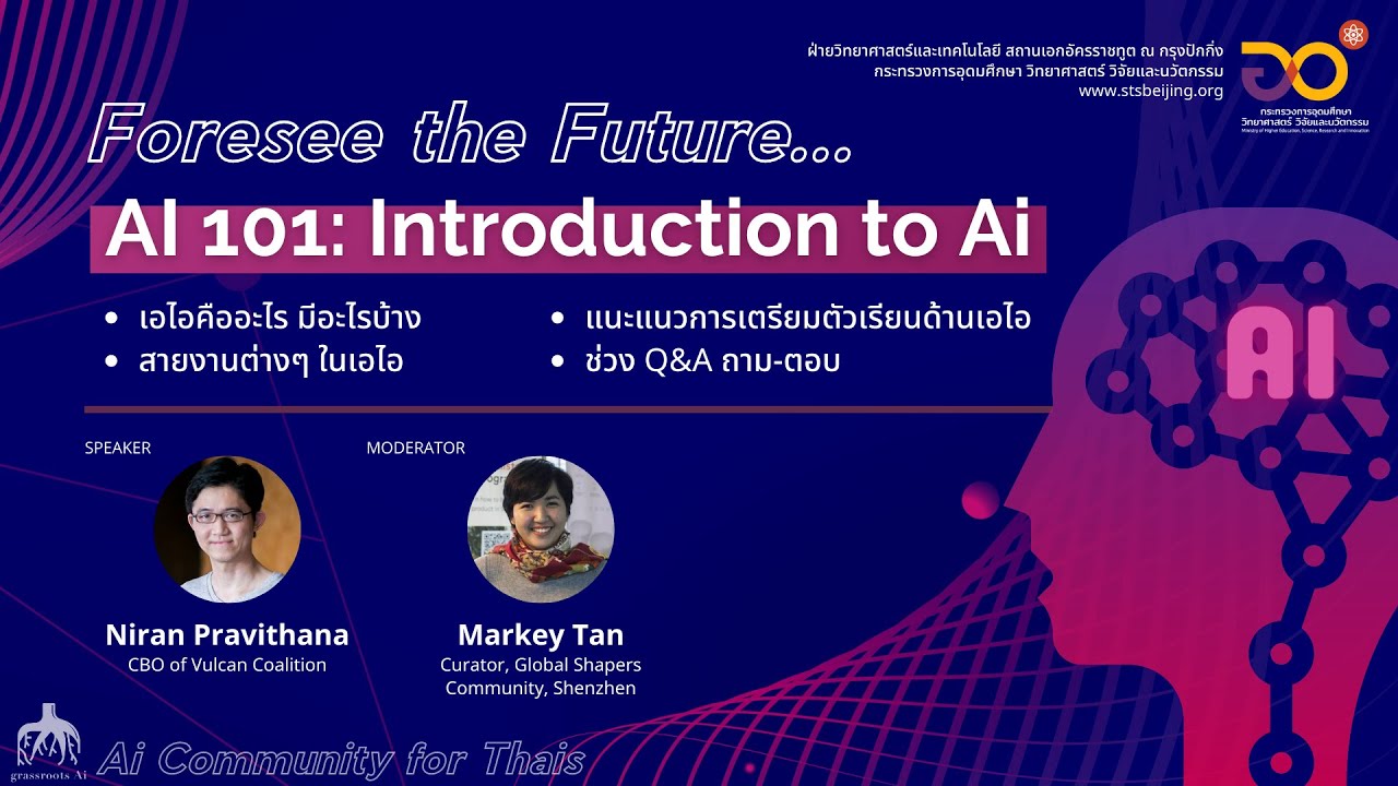 AI 101: Introduction to Ai | Foresee the Future by grassroot Ai - YouTube