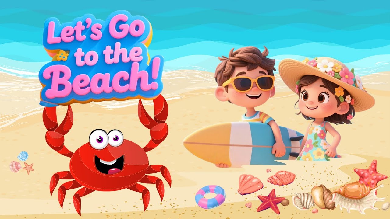Learn Beach Words with Music and Fun! | Let's go to the beach! - YouTube