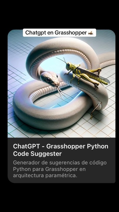 ChatGPT + Grasshopper 🦗 - YouTube