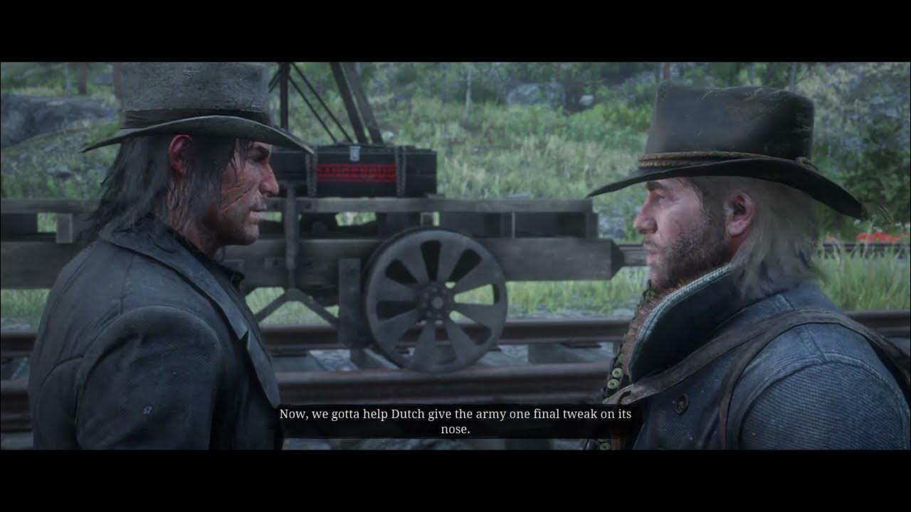 Arthur and John have a talk about Dutch before they blow up the ...