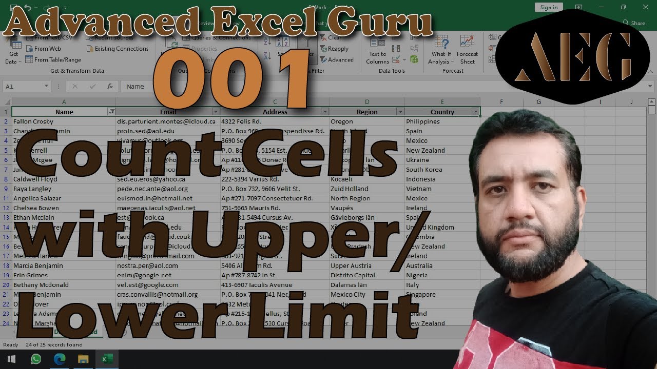 001 Count Cells In Excel With Minimum Maximum Limit YouTube 001-count-cells-in-excel-with-minimum-maximum-limit-youtube