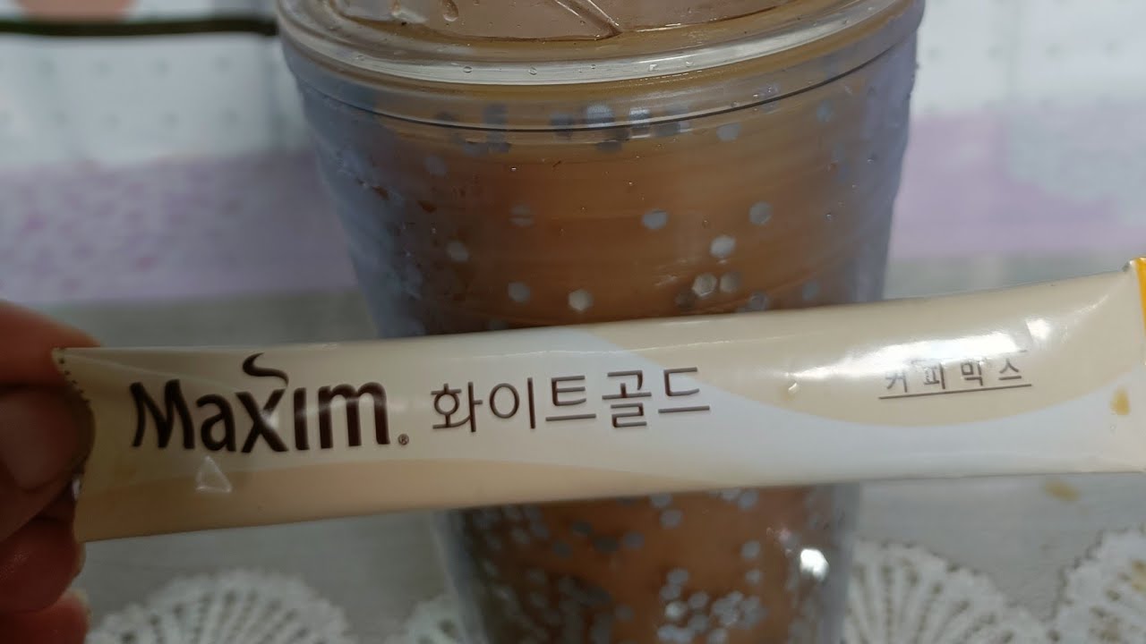 Maxim ice coffee - YouTube
