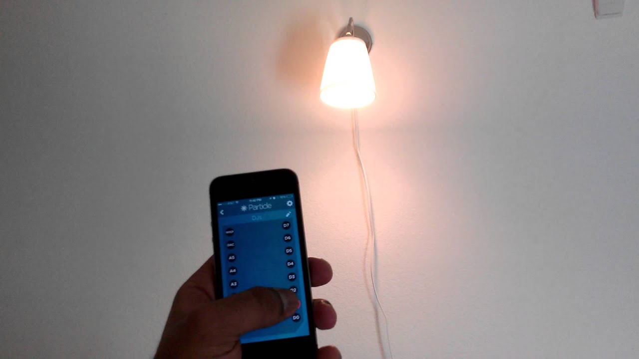 Light control through App - YouTube