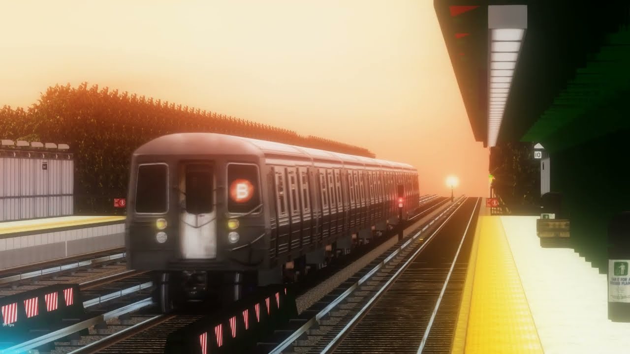 Openbve Short: R68A B Train ByPassing Avenue M - YouTube