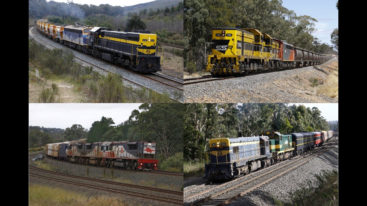 Diesel Locomotives Long End Leading - YouTube