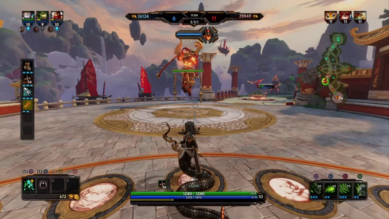 "Snake Queen" (Medusa build) Smite joust - YouTube
