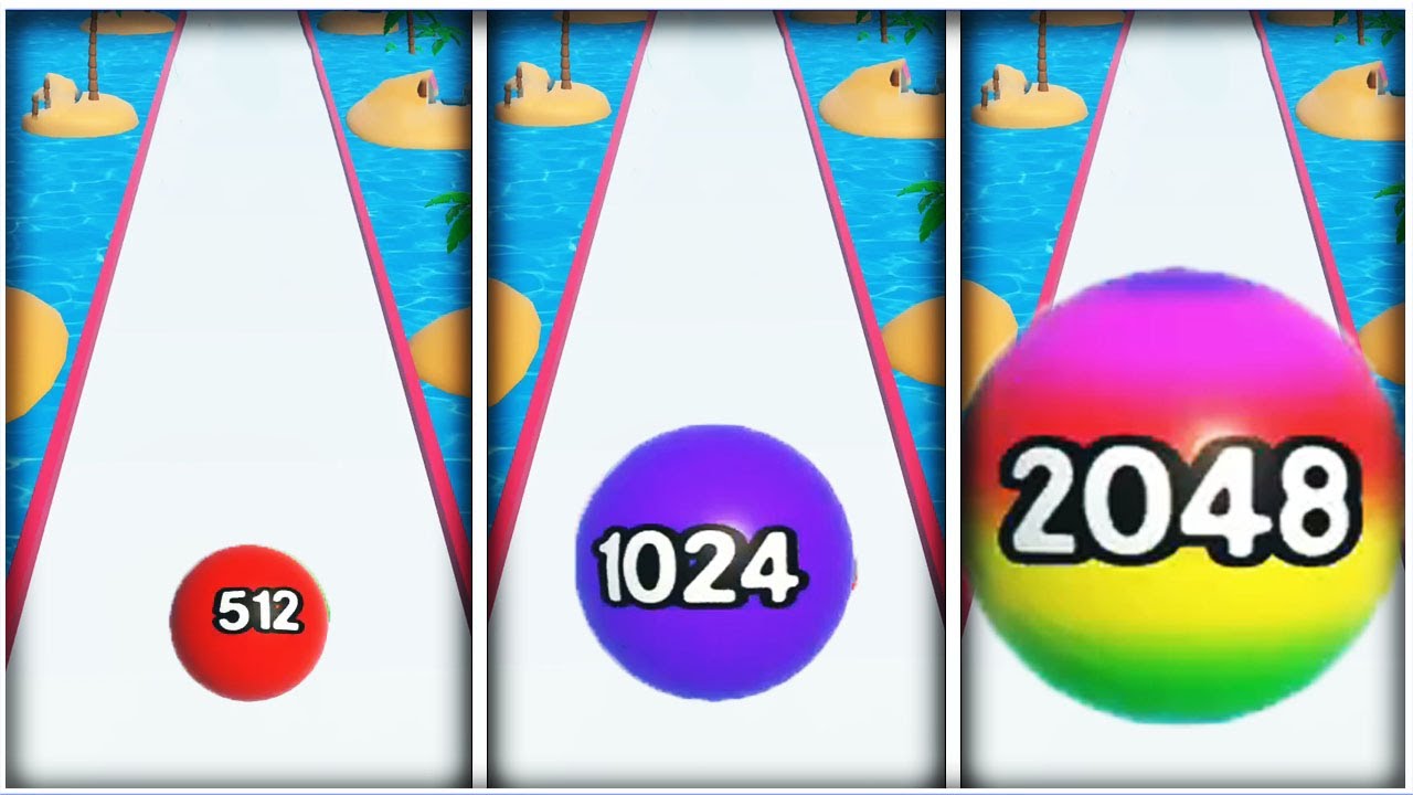 2048 Runner Balls Ball Games - Gameplay Walkthrough - Levels 1-20 - YouTube