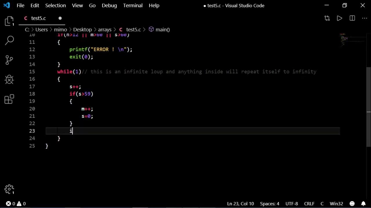 Project 1 Digital Clock in C Mini Projects for Beginners - YouTube
