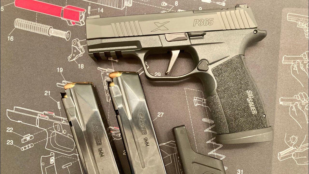 Sig P365 X Macro Tac Ops loading the 17 round mags to capacity the first time. - YouTube