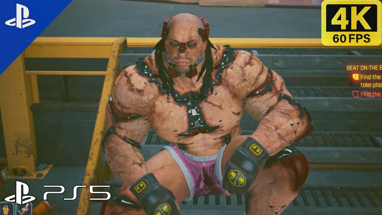 The FIGHT CLUB in Cyberpunk 2077 on PS5 | Realistic World Graphics Game ...