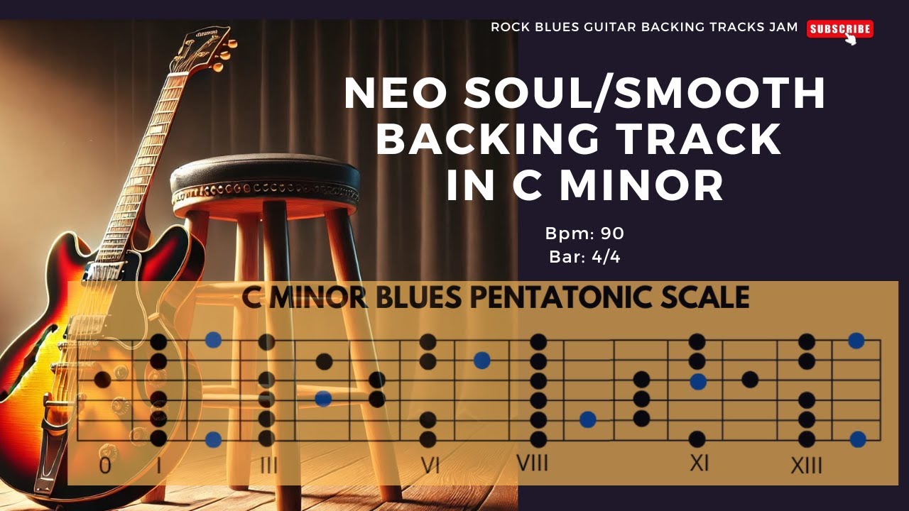 Neo Soul Smooth Backing Track in Cm (Aeolian, Bach's Scale, Harmonic ...