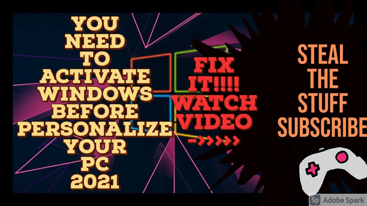 Permanently Activate Windows 10 FREE 2021 You need to activate windows ...