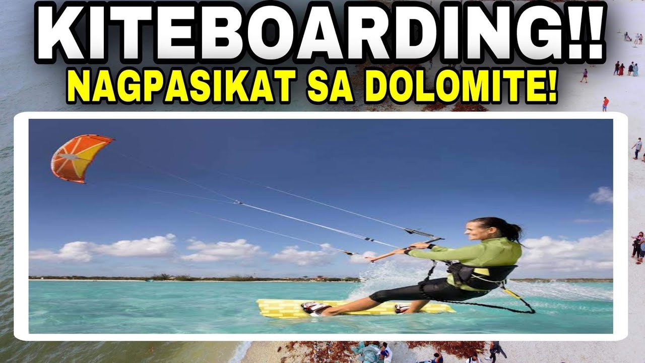 KITE BOARDING SA DOLOMITE NAGPASIKAT!!! MANILA BAY HABAGAT MALA BORACAY ...