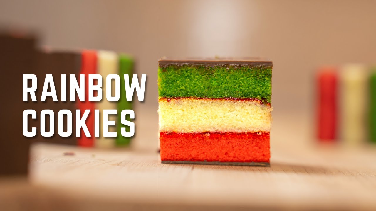 The BEST Rainbow Cookies You've Ever Tasted - YouTube