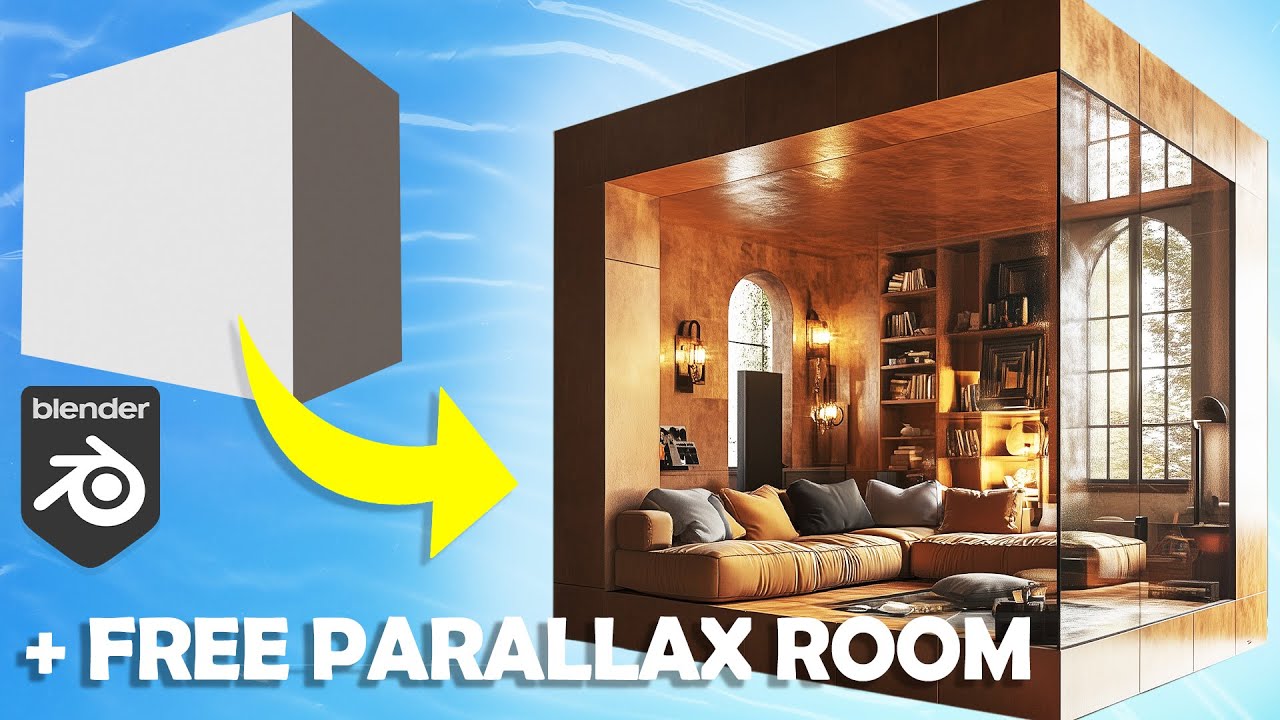 How to make a parallax room in 20 minutes in BLENDER 3D - YouTube