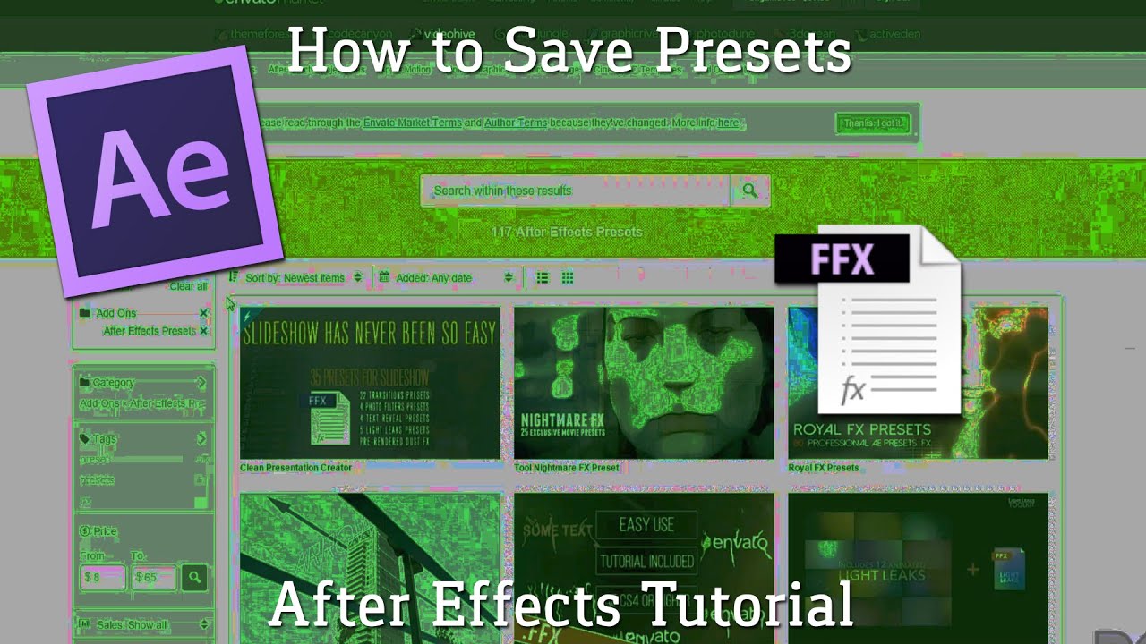 How To Save Presets In After Effects YouTube How To Save Presets In After Effects YouTube