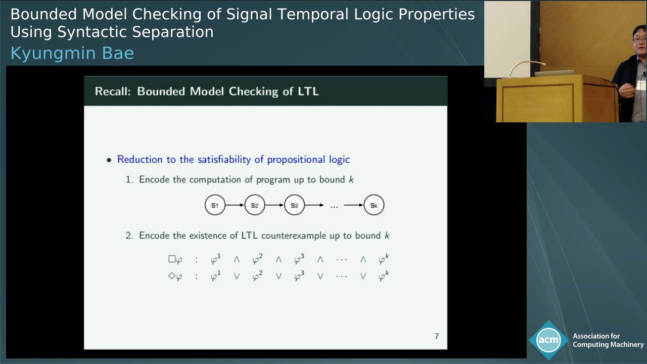 Bounded Model Checking Of Signal Temporal Logic Properties Using Syntactic Separation Youtube