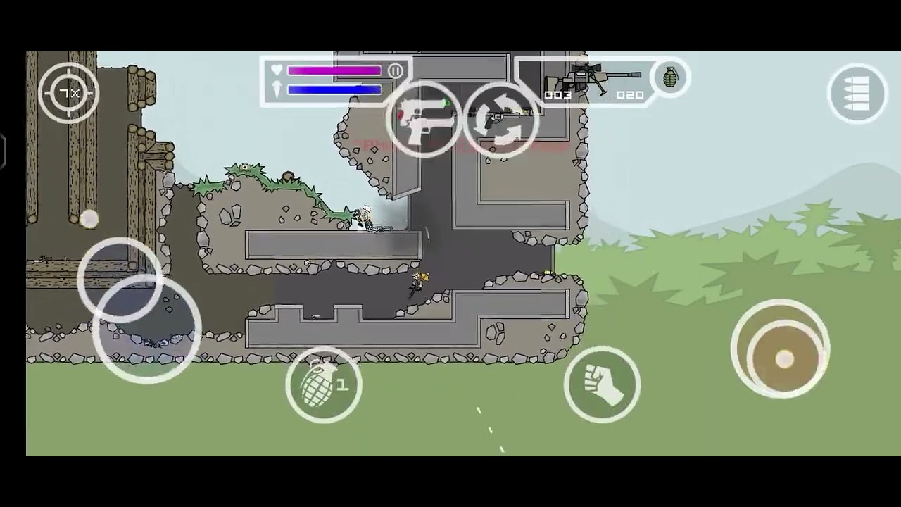 Mini Militia old version app gameplay | Game4fun | - YouTube