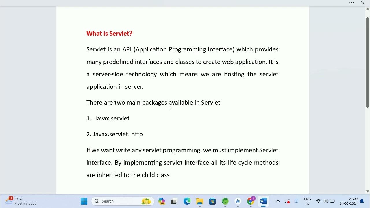 What is servlet in java(in telugu) - YouTube