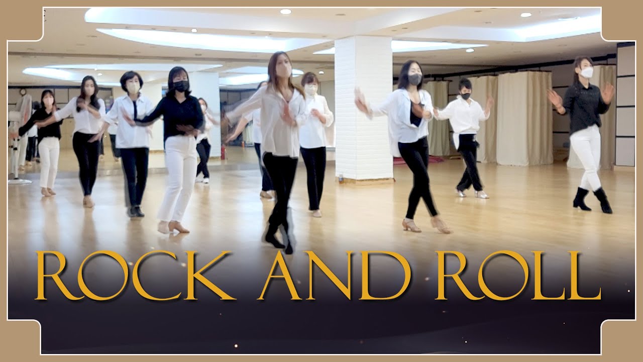 ROCK AND ROLL - BEGINNER LINE DANCE - YouTube