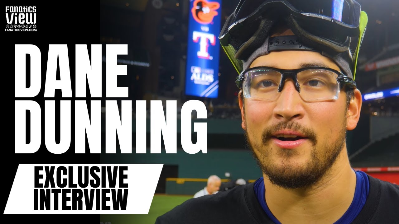Dane Dunning Reacts to Texas Rangers ALCS Berth, Adolis Garcia, Nathan ...