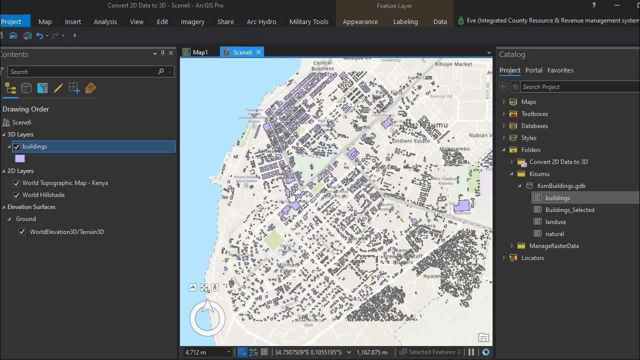 Convert 2D Data to 3D in ArcGIS Pro - YouTube