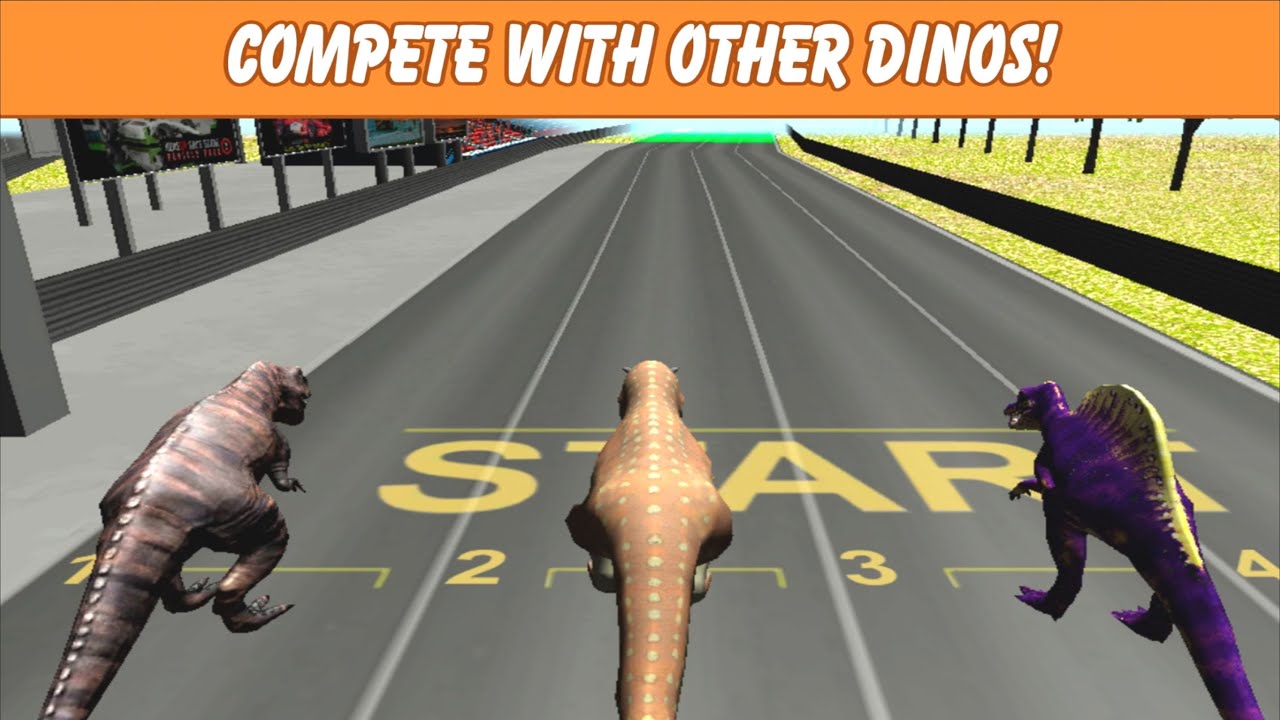 Jurassic T Rex Dino Racing Championship 3D Dinosaur Games - YouTube