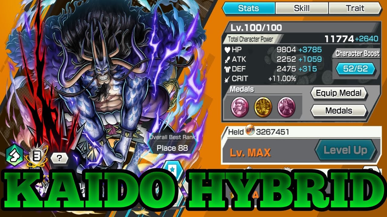 KAIDO HYBRID FULL BOOST GAMEPLAY | ONE PIECE BOUNTY RUSH | OPBR - YouTube