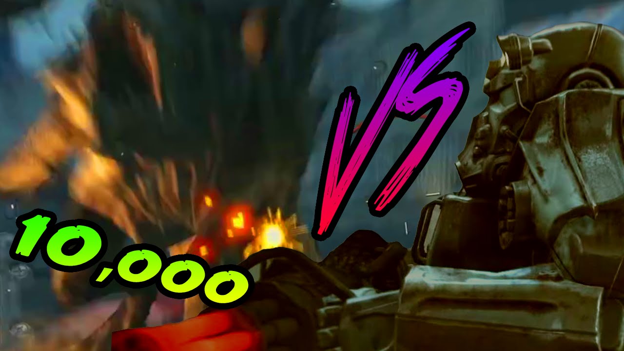 Fallout 4 Battles - 10,000 Deathclaws VS 10,000 Brotherhood of Steel ...