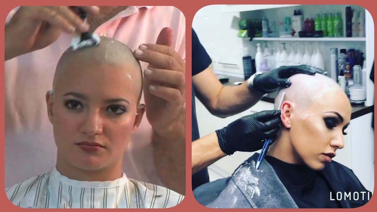 Head Shave Women Bald Buzzcut Haircuts Women Bald Women Women With Buzz
