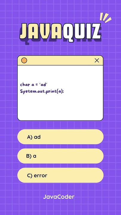 Java Quiz Coding Codinglover Javaprogramming Java Youtube
