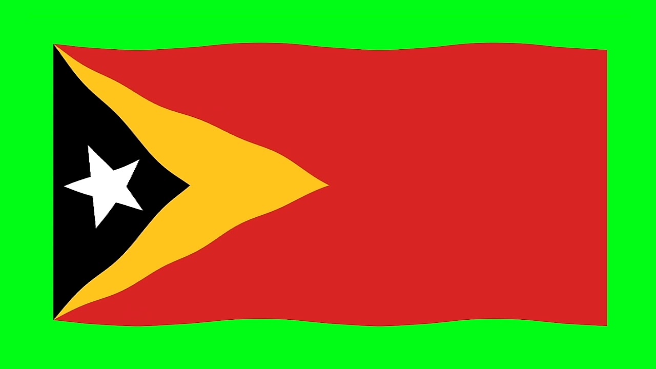 Green Screen Timor-Leste Flag | Green Screen Timor-Leste Waving Flag ...
