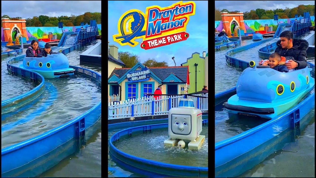 Drayton Manor Park - Cool Submarine Splash Thomas Land - YouTube