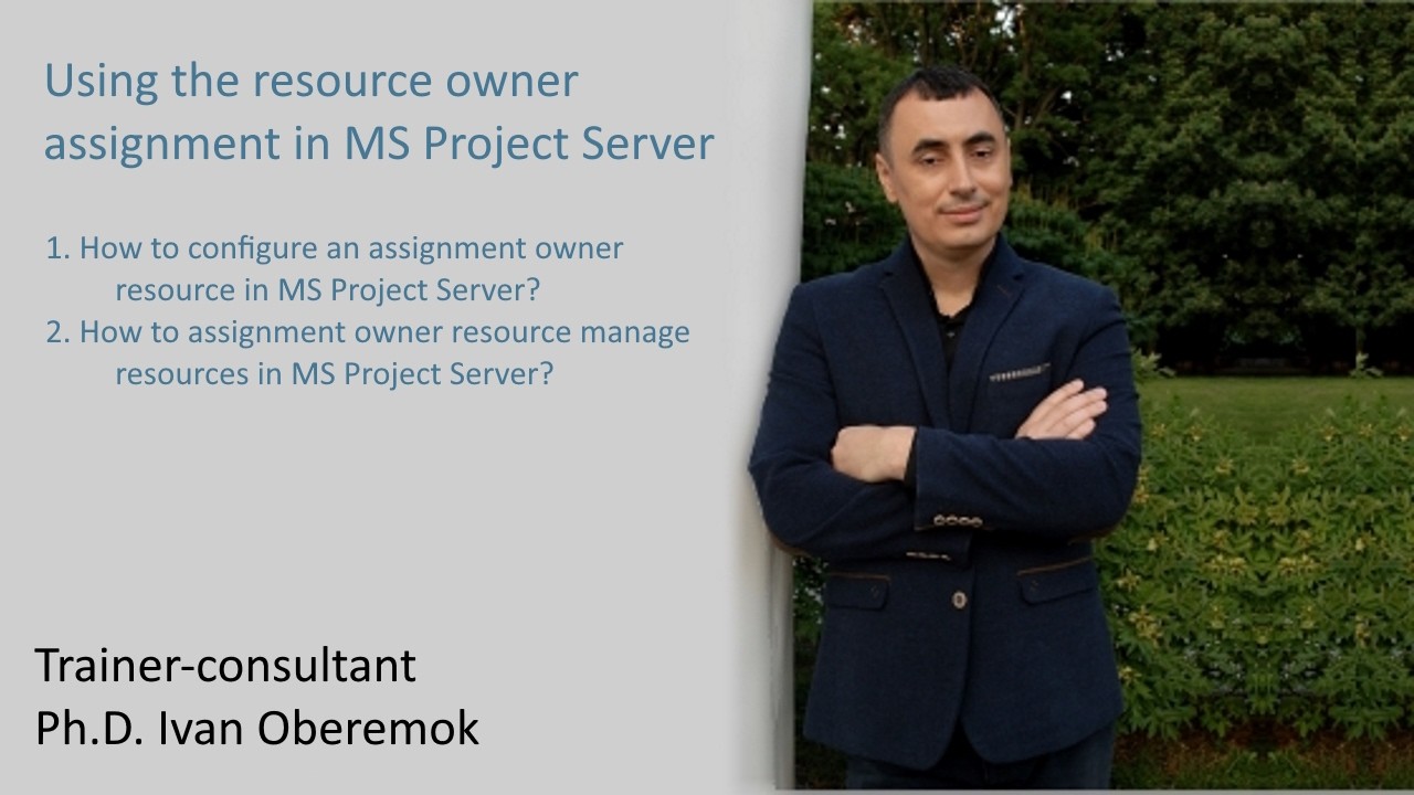 Using the resource owner assignment in MS Project Server - YouTube